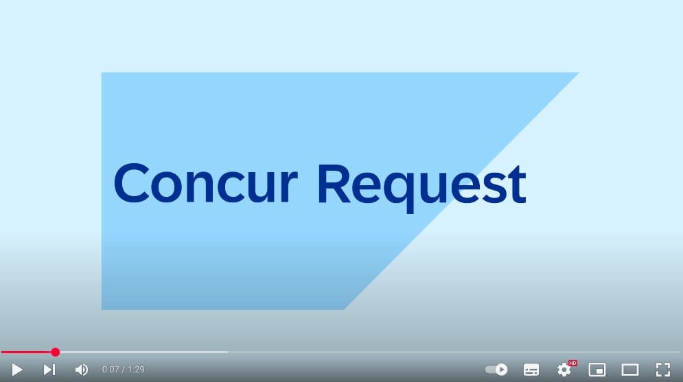 SAP Concur Request | SAP Concur UK